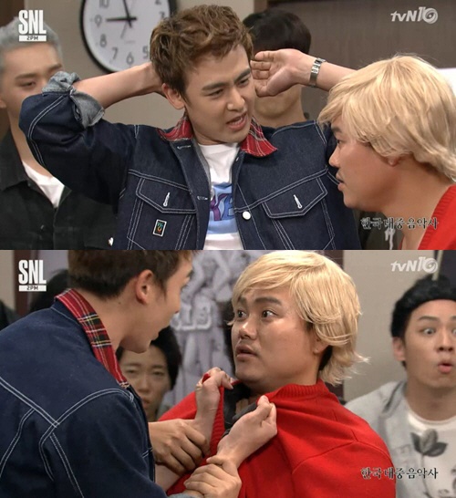 SNL8 2PM 닉쿤, 음주운전 셀프디스 "술 마시면 대리 불러"…네티즌 "범죄 개그 그만"