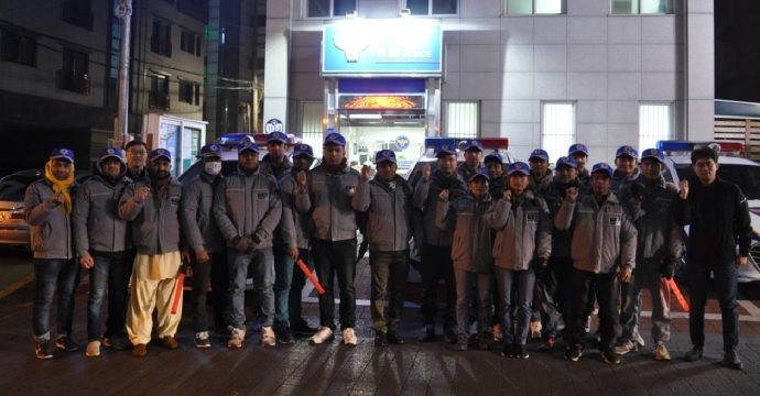 화성동탄경찰서, 외국인 자율방범대 합동 순찰