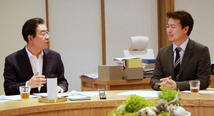 김종천 과천시장, 서울시장 만나 광역교통개선대책 등 협조 당부