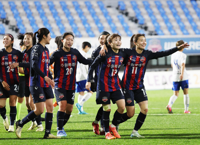 수원FC 위민, 화천 KSPO 꺾고 WK리그 챔프전 기선 제압